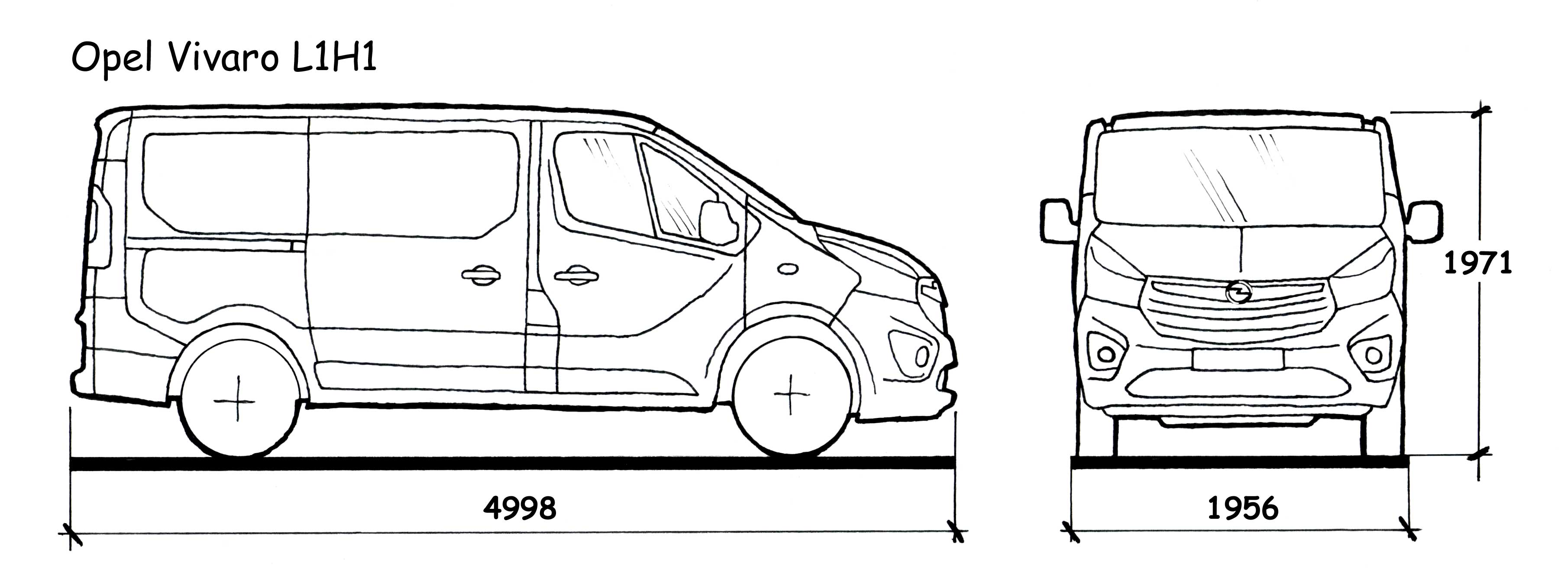 Masse Opel Vivaro